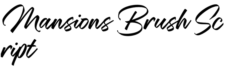 Mansions Brush Script in use - Fonts In Use