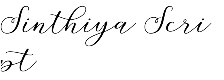 Sinthiya Script in use - Fonts In Use