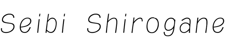 Seibi Shirogane in use - Fonts In Use