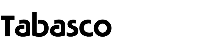 Tabasco in use - Fonts In Use