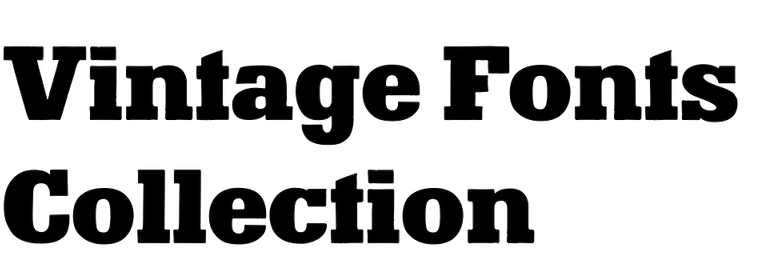 Vintage Fonts Collection in use - Fonts In Use