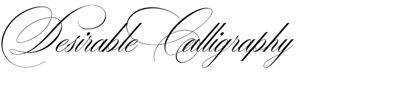 Desirable Calligraphy in use - Fonts In Use