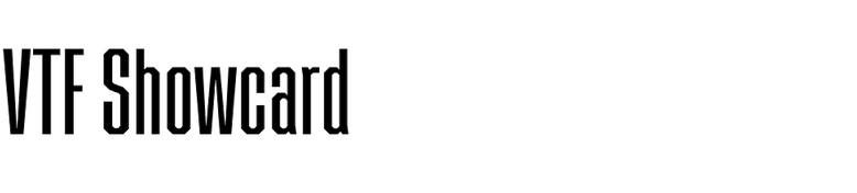 VTF Showcard in use - Fonts In Use