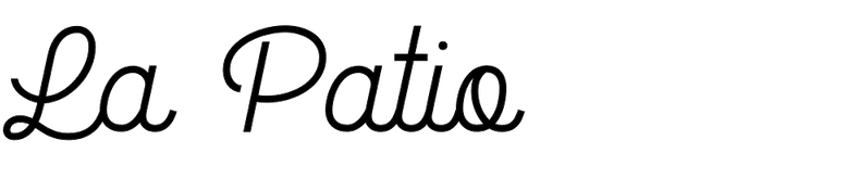 La Patio in use - Fonts In Use