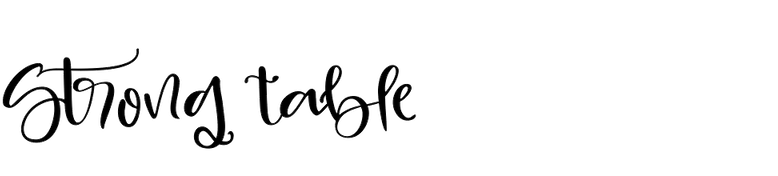 Strong table in use - Fonts In Use
