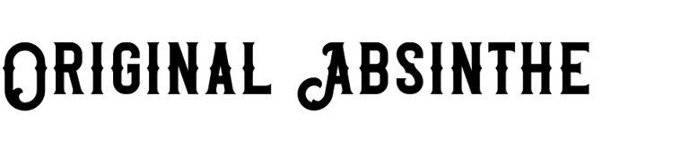 Original Absinthe in use - Fonts In Use