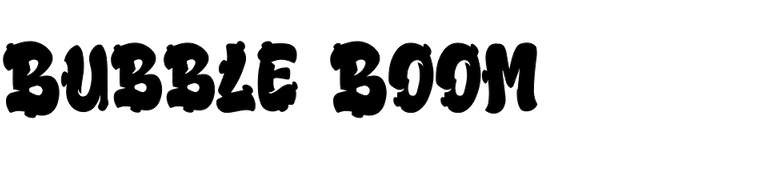 Bubble Boom in use - Fonts In Use