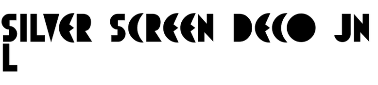 Silver Screen Deco JNL in use - Fonts In Use