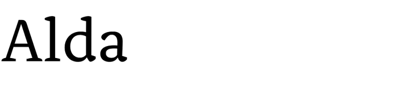 Alda in use - Fonts In Use
