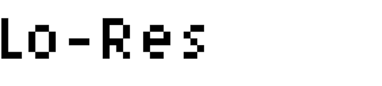 Lo-Res in use - Fonts In Use