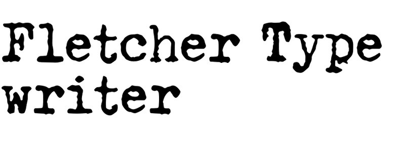 Fletcher Typewriter in use - Fonts In Use