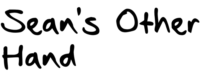 Sean's Other Hand in use - Fonts In Use