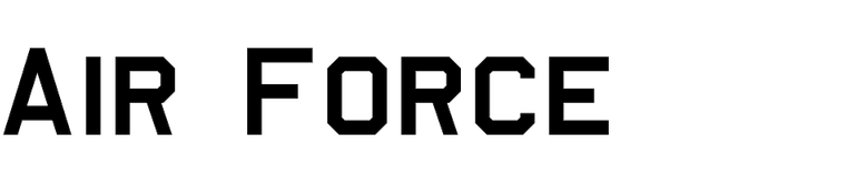Air Force in use - Fonts In Use