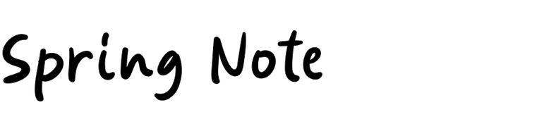 Spring Note in use - Fonts In Use