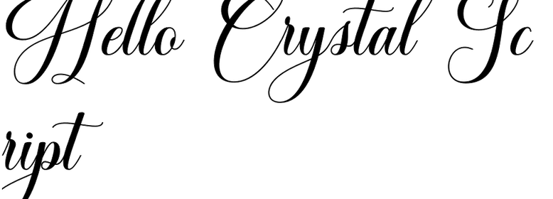 Hello Crystal Script in use - Fonts In Use