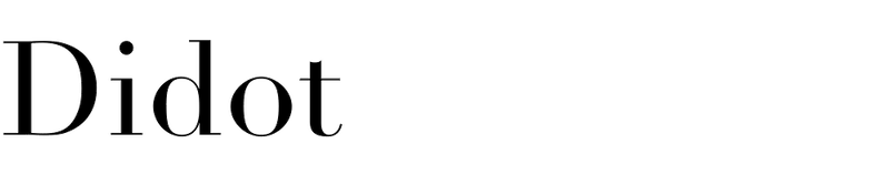 Didot in use - Fonts In Use