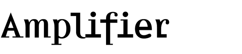Amplifier in use - Fonts In Use