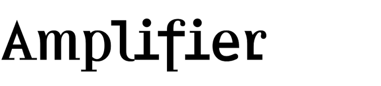 Amplifier in use - Fonts In Use