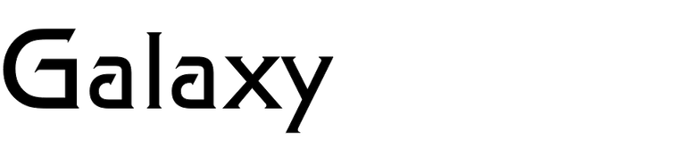 Galaxy in use - Fonts In Use