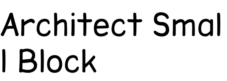 Architect Small Block in use - Fonts In Use