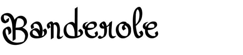 Banderole in use - Fonts In Use