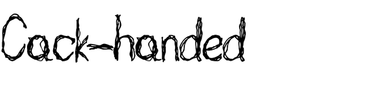 Cack-handed in use - Fonts In Use