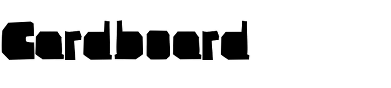 Cardboard in use - Fonts In Use