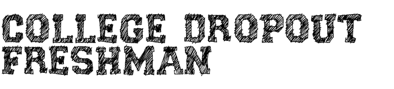 College Dropout Freshman in use - Fonts In Use