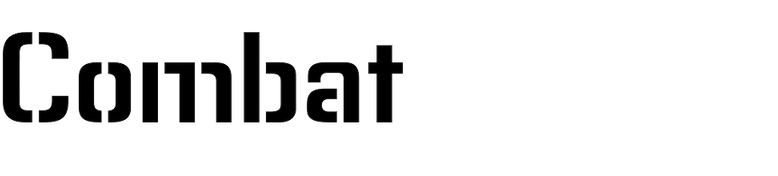 Combat in use - Fonts In Use