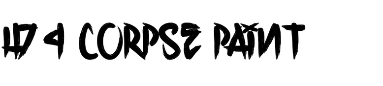 H74 Corpse Paint in use - Fonts In Use