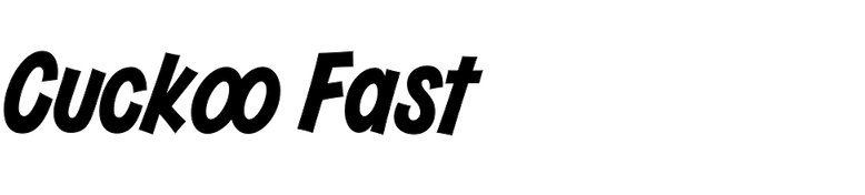Cuckoo Fast in use - Fonts In Use