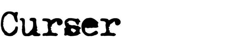 Curser in use - Fonts In Use