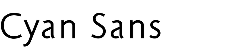 Cyan Sans in use - Fonts In Use