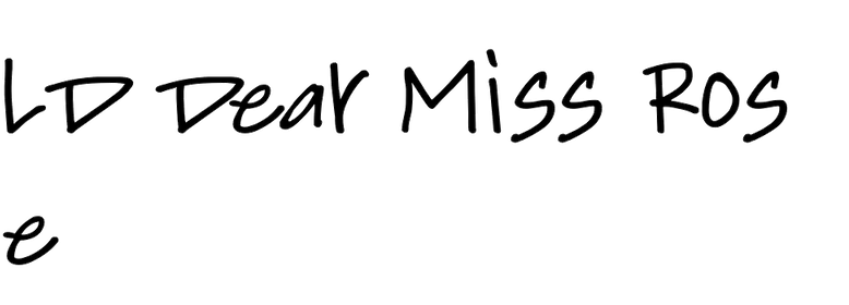 LD Dear Miss Rose in use - Fonts In Use