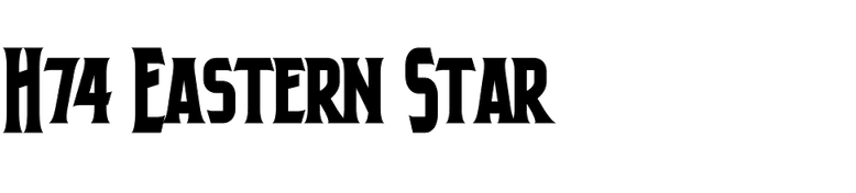 H74 Eastern Star in use - Fonts In Use