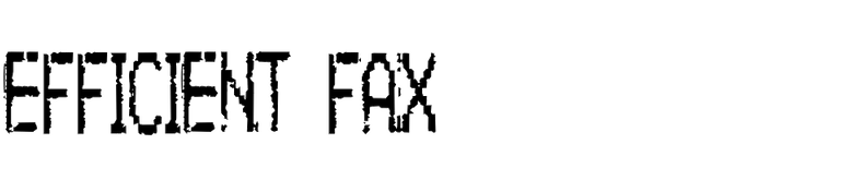 Efficient Fax in use - Fonts In Use
