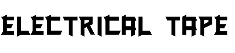 Electrical Tape in use - Fonts In Use