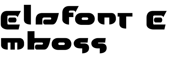 Elefont Emboss in use - Fonts In Use