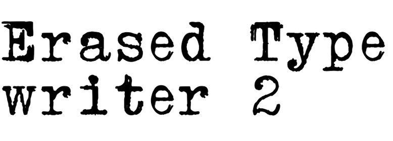Erased Typewriter 2 in use - Fonts In Use