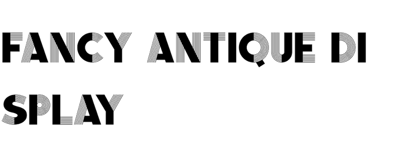 Fancy Antique Display in use - Fonts In Use