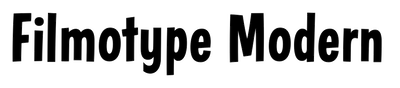Filmotype Modern in use - Fonts In Use