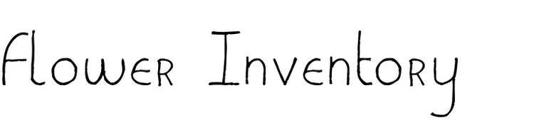 Flower Inventory in use - Fonts In Use
