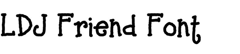LDJ Friend Font in use - Fonts In Use