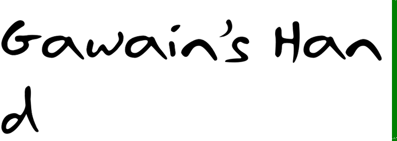 Gawain's Hand in use - Fonts In Use
