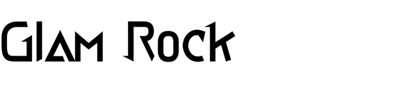 Glam Rock in use - Fonts In Use
