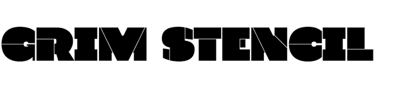Grim Stencil in use - Fonts In Use