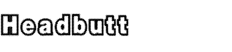 Headbutt in use - Fonts In Use