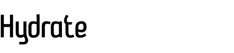 Hydrate in use - Fonts In Use