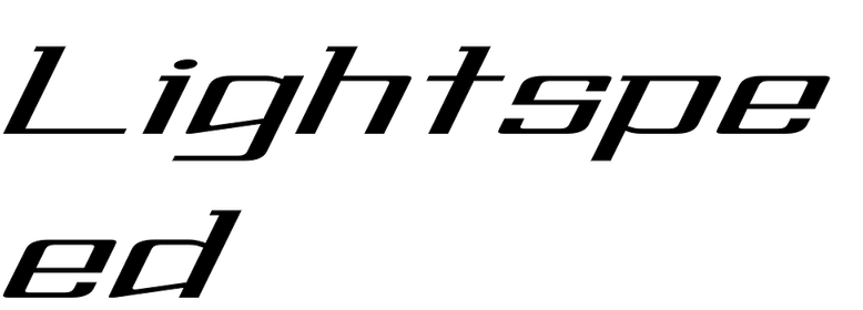 Lightspeed in use - Fonts In Use