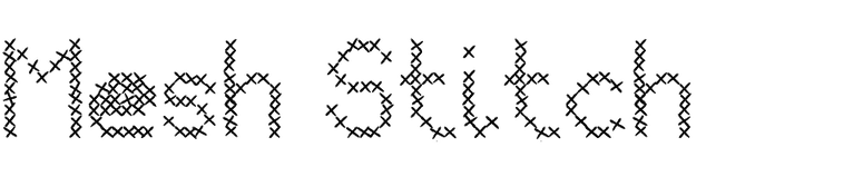 Mesh Stitch in use - Fonts In Use